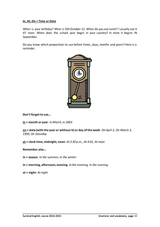 Survival English grammar | PDF