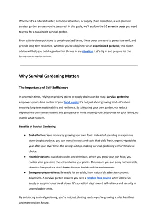 Survival Gardening- 10 Essential Crops to Grow When SHTF.pdf