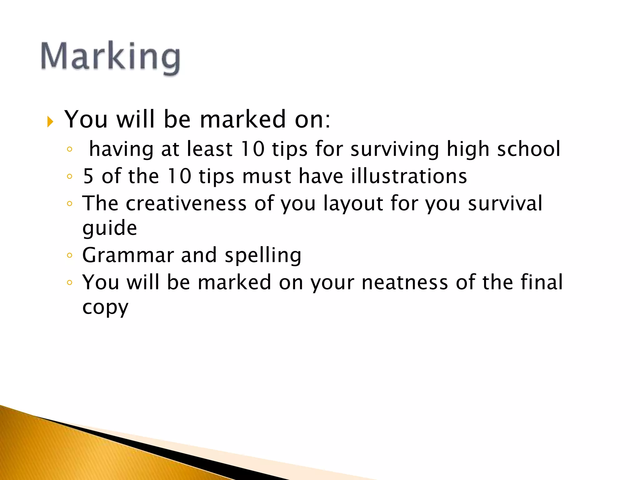 Survival guide | PPTX