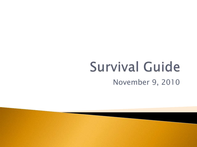Survival guide | PPT