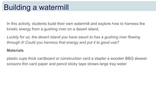 Survive on a desert island: building a watermill | PDF