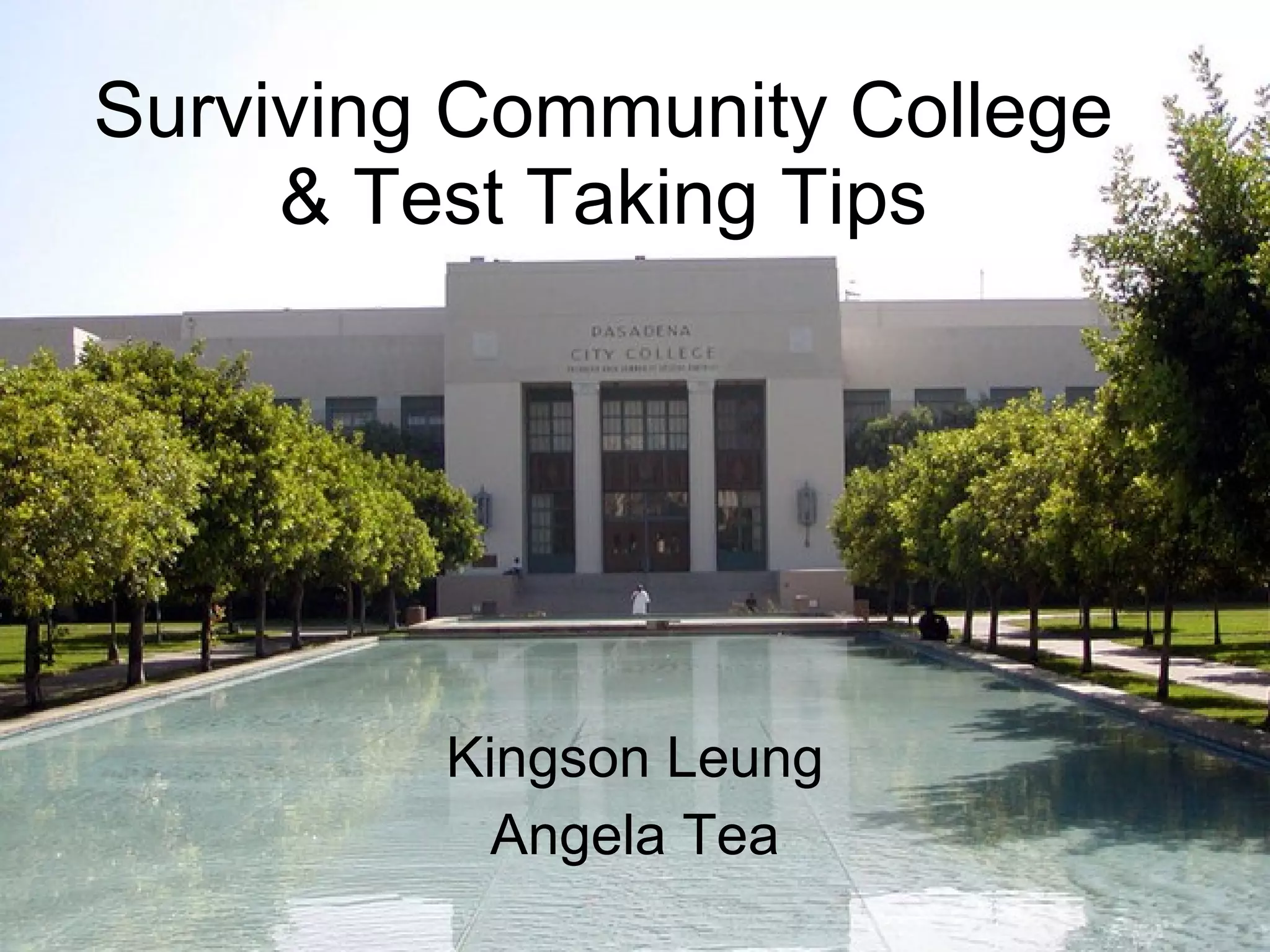 Surviving Community College | PPT