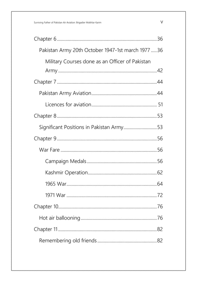 Surviving Father of Pakistan Army Aviation: Brigadier Mokhtar Karim | PDF
