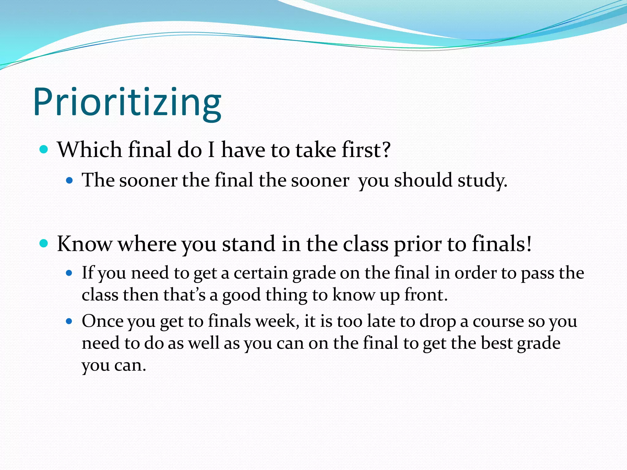 Surviving Final Exams | PPTX