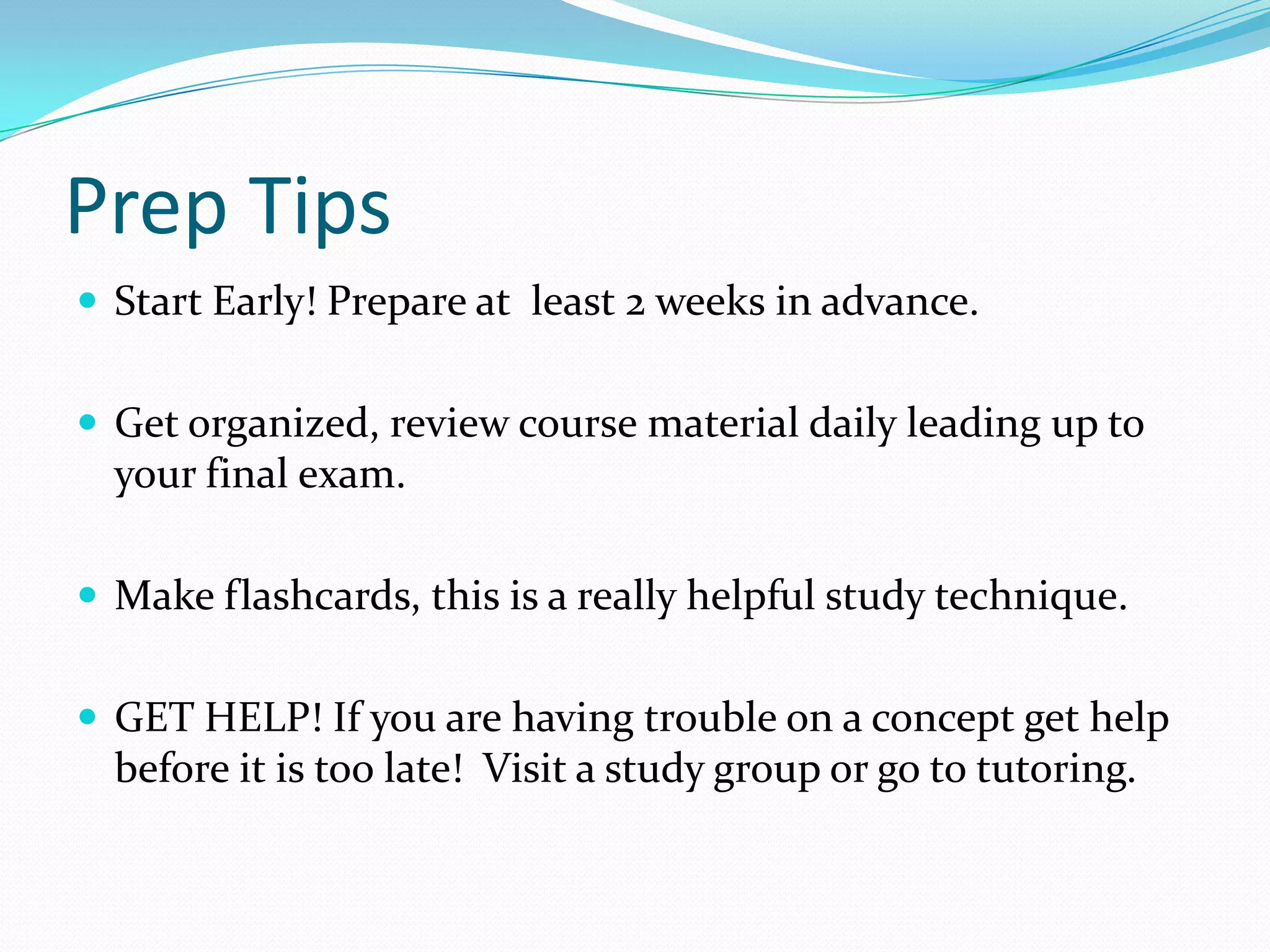 Surviving Final Exams | PPTX