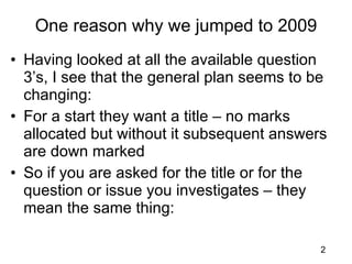 Surviving question 3 on paper 2 | PPT