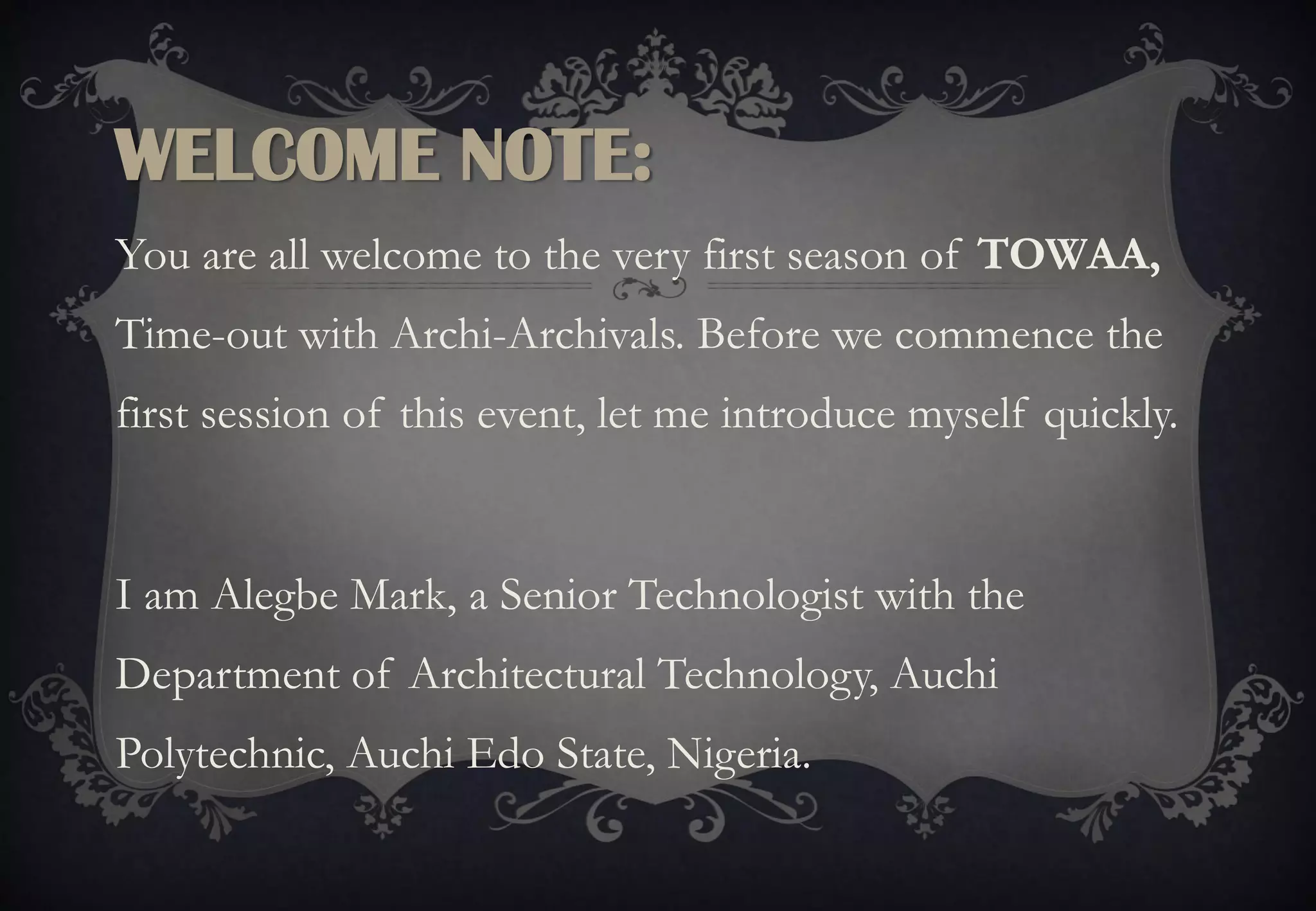 Surviving school of architecture | PPT