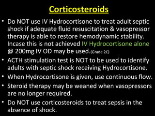 Surviving sepsis Guidelines 2012 | PPT