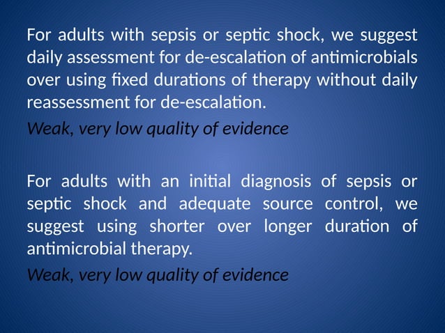 Surviving sepsis campaign 2021 2022 2023 2024 | PPT