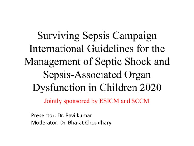 Surviving sepsis campaign international guidelines for the management ...