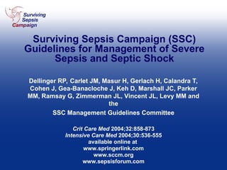 Surviving Sepsis_ Evidence Based Medicine.ppt