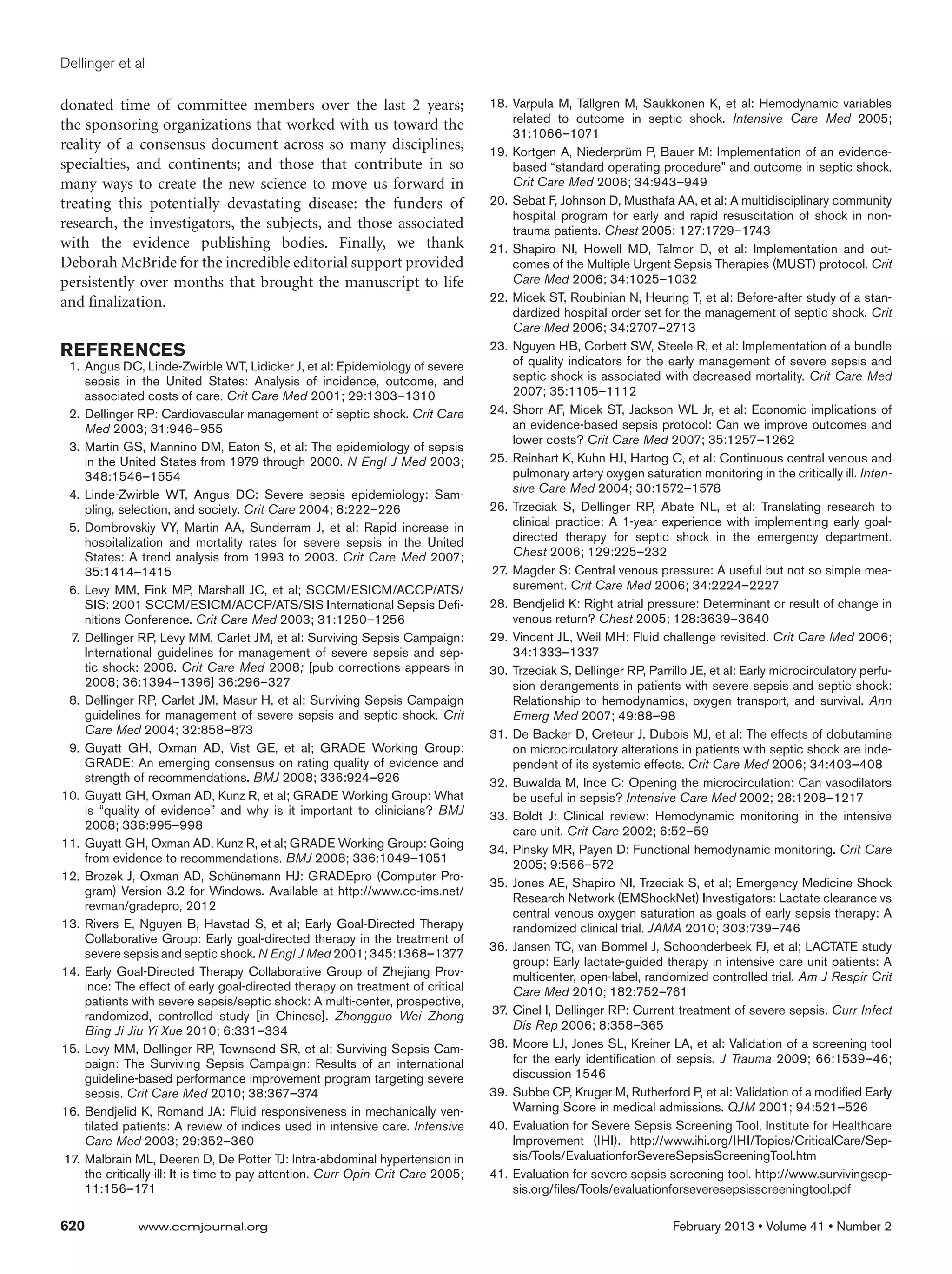 Surviving sepsis guidelines | PDF