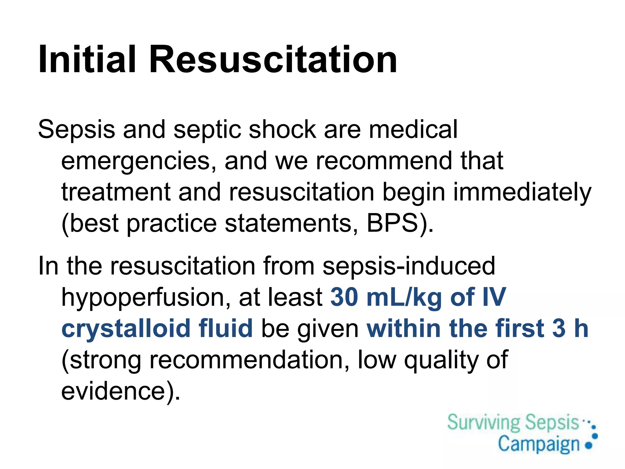 Surviving Sepsis Guidelines 2016 | PPTX