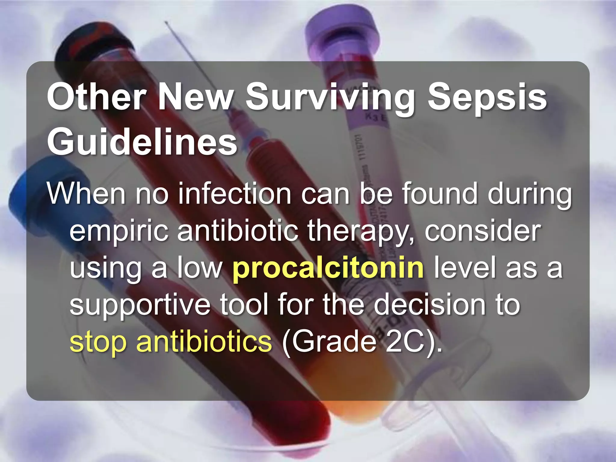 Surviving Sepsis Guidelines Updated | PPTX