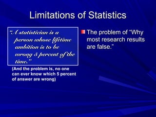 Surviving statistics lecture 1 | PPT