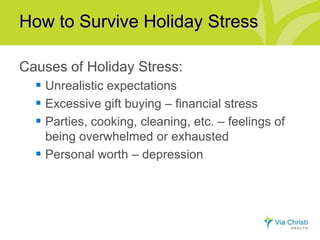 Surviving Holiday Stress | PPTX