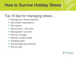 Surviving Holiday Stress | PPTX
