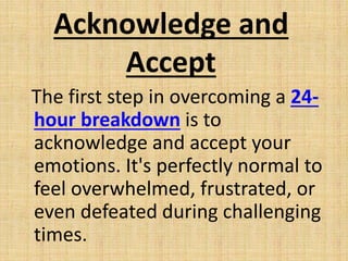 Surviving the 24-Hour Breakdown: Strategies for Overcoming Life's ...