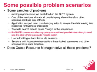 Surviving the Crisis With the Help of Oracle Database Resource Manager | PPTX
