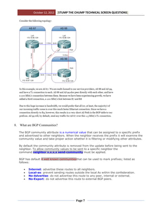 Surviving The Stump The Chump Interview Questions | DOCX | Computer ...