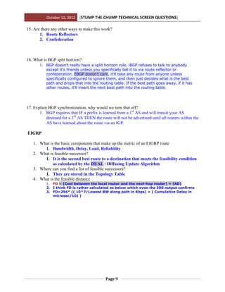 Surviving The Stump The Chump Interview Questions | DOCX | Computer ...