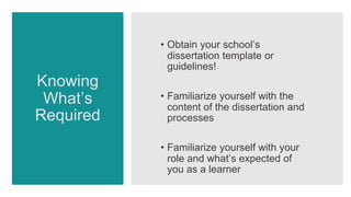 Surviving Your Dissertation | PPT