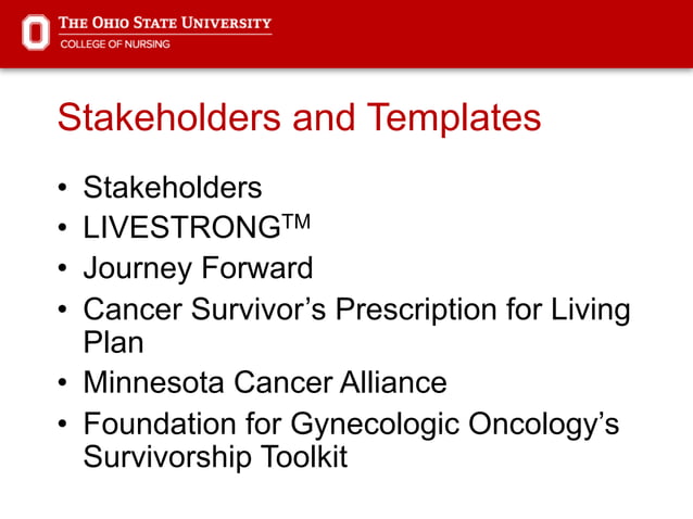Survivorship Care Plans Ppt