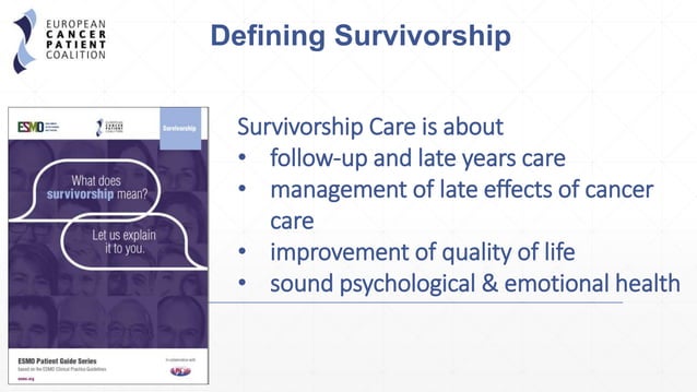 ESMO-ECPC Cancer Survivorship Guide | PPTX