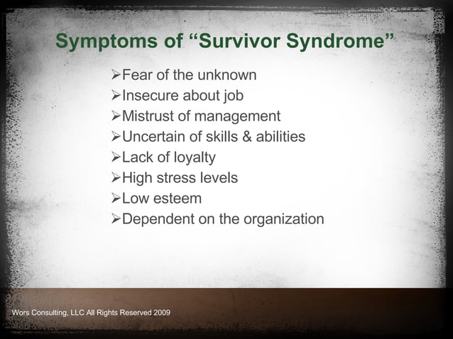 Survivor Syndrome | PPT