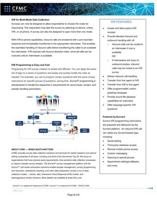 Survox ivr-data-sheet | PDF | Technology & Computing