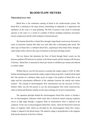 Blood Flow Meter | DOCX