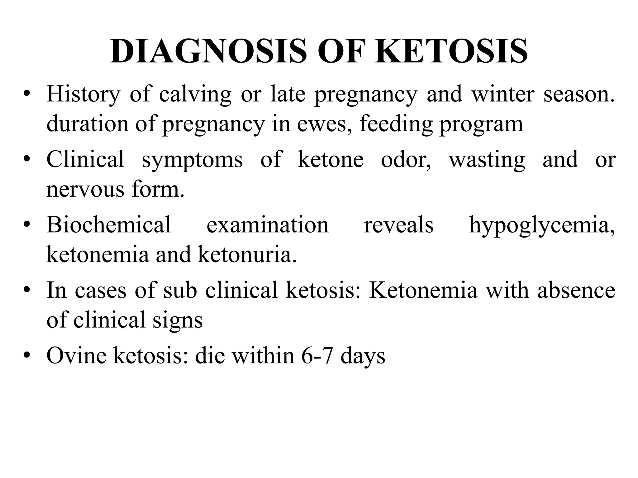 ketosis In Cows | PPTX