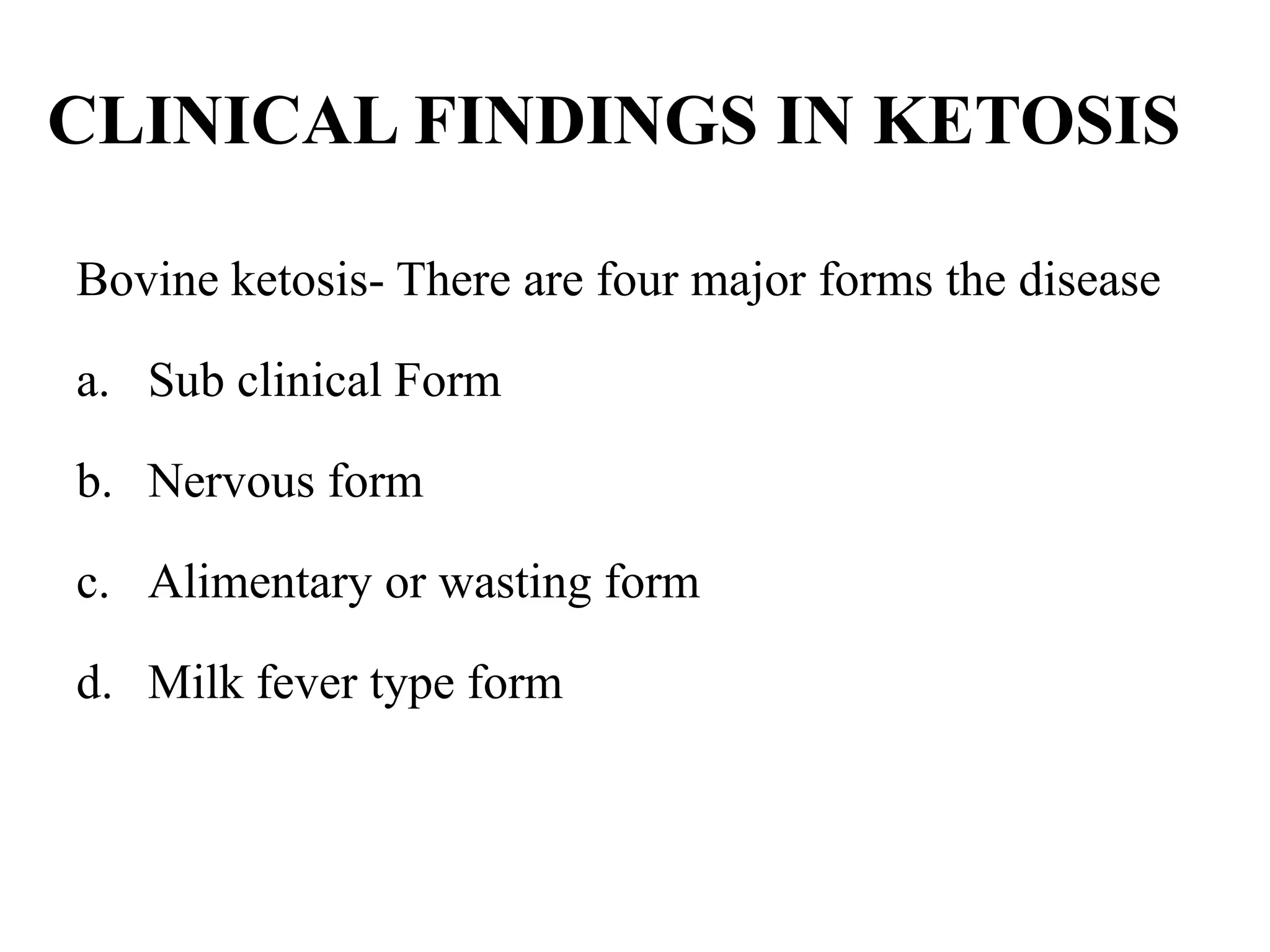 ketosis In Cows | PPTX