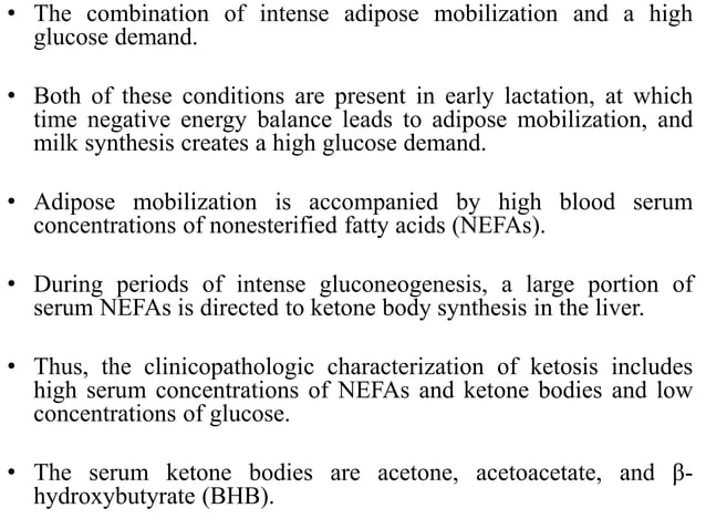 ketosis In Cows | PPTX | Endocrine and Metabolic Diseases | Diseases ...