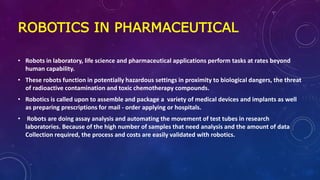 artifical intelligence (ai), robotics and cf in pharmaceutical dynamics ...