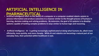 artifical intelligence (ai), robotics and cf in pharmaceutical dynamics ...