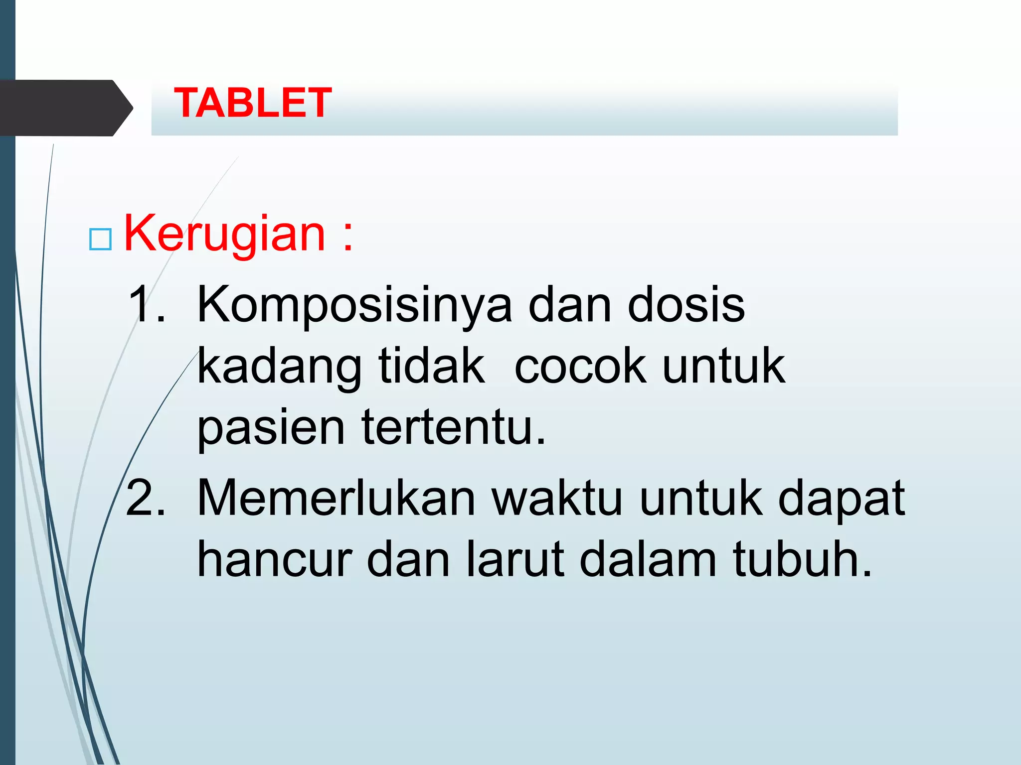 PENGGOLONGAN DAN BENTUK SEDIAAN OBAT | PPTX