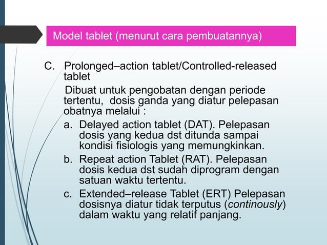PENGGOLONGAN DAN BENTUK SEDIAAN OBAT | PPTX