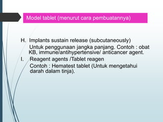 PENGGOLONGAN DAN BENTUK SEDIAAN OBAT | PPTX