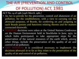 Air Pollution Prevention And Control