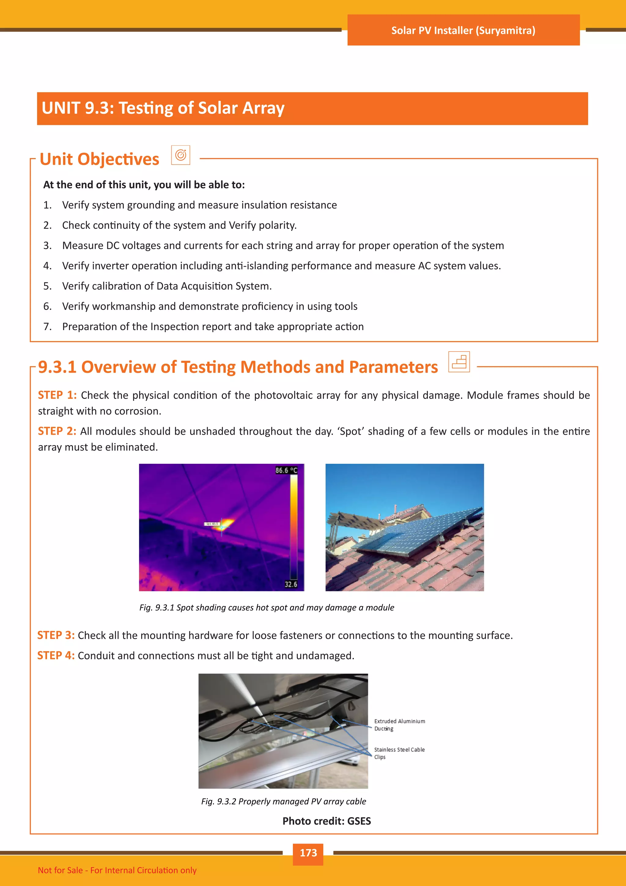 Suryamitra Solar PV Installar Hand book | PDF