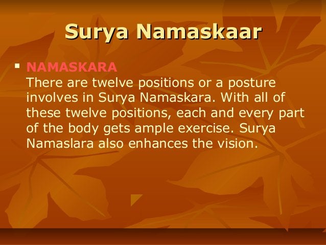 Surya namaskaar - Surya namaskar - Sun God worship | PPT