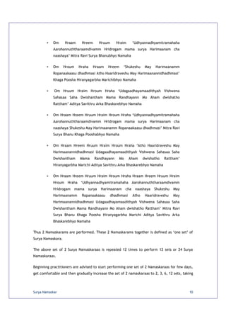 Suryanamaskar | PDF