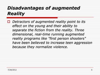 AUGMENTED REALITY | PPT