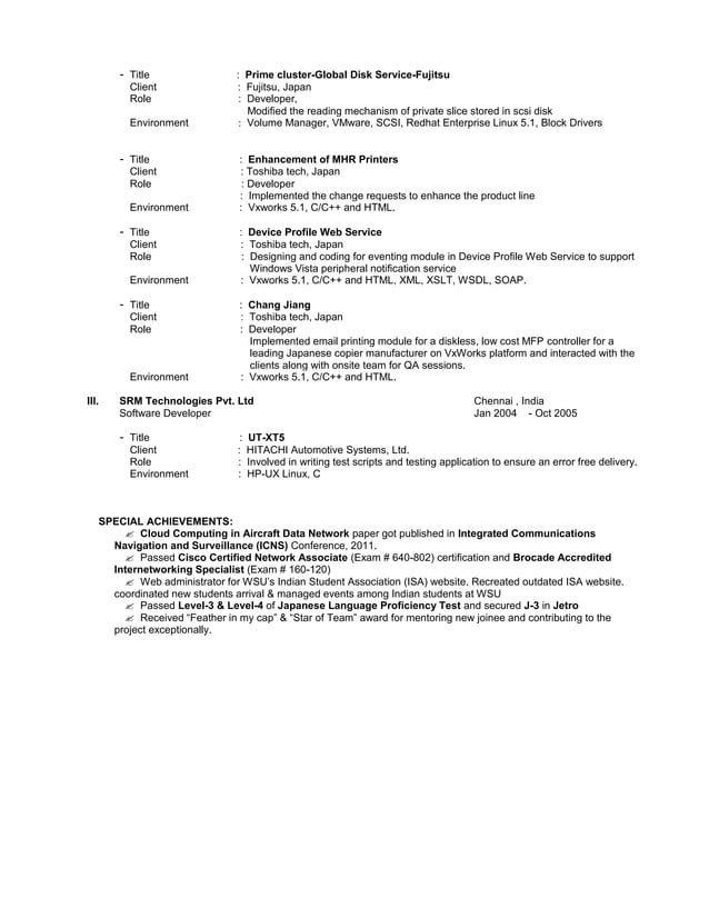 Surya resume WSU | PDF