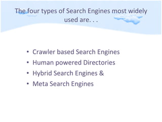 Types of Search Engines | PPT