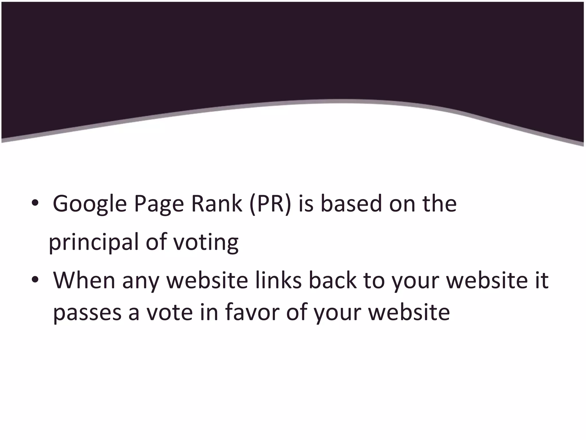 Google Page Rank (PR) | PPT