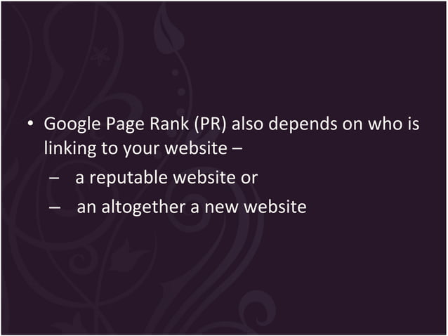 Google Page Rank (PR) | PPT