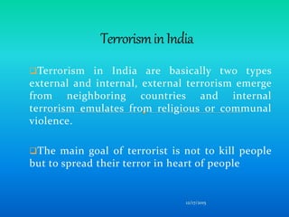terrorism ppt | PPTX