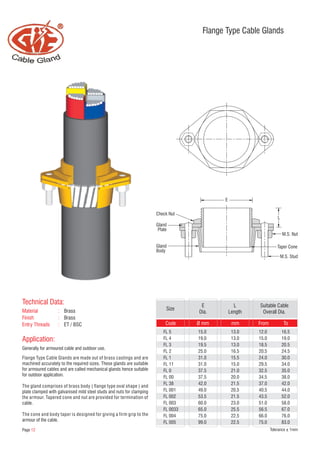 Braco Cable Gland Selection Chart 2022 Download Right Here